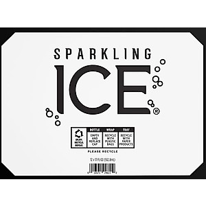 Sparkling Ice, Lemon Lime Sparkling Water, Zero Sugar Flavored Water, with Vitamins and Antioxidants, Low Calorie Beverage, 17 Fl Oz (Pack of 12)