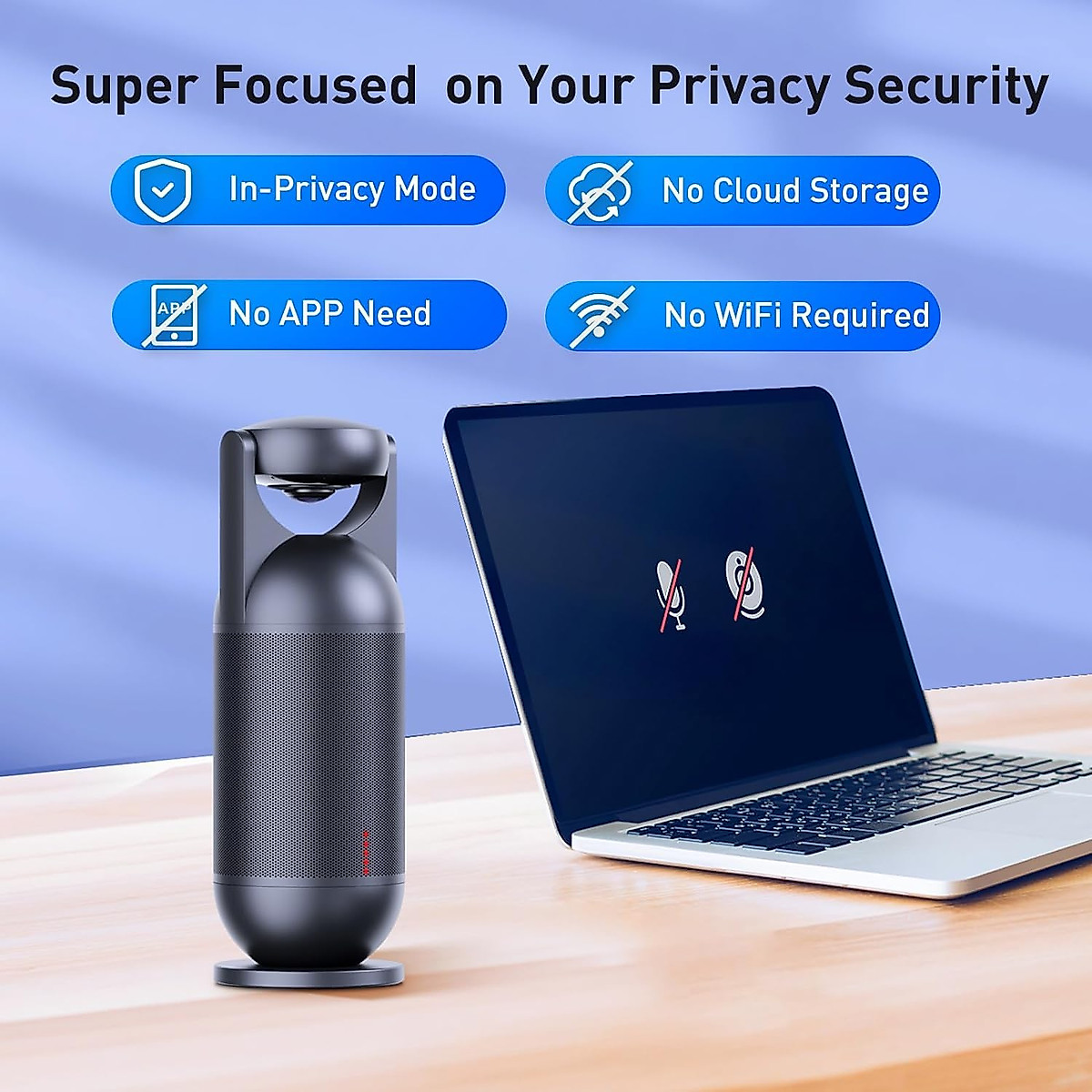 EMEET Meeting Capsule (Gen 2), 360° 4K Capture, 1080p AI Video Conference Camera, AI Voice/Face/Figure Tracking, 8 Noise-Cancelling Mics, 10W Hi-Fi Speaker, Plug & Play, for up to 10 People