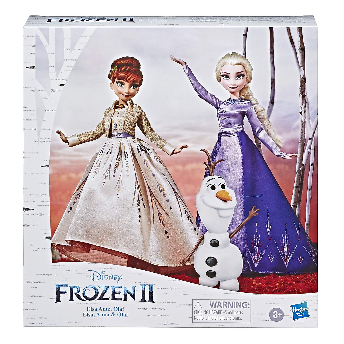 Frozen Disney Elsa, Anna, & Olaf Deluxe Fashion Doll Collection Pack Set with Premium Dresses, Shoes and Accessories