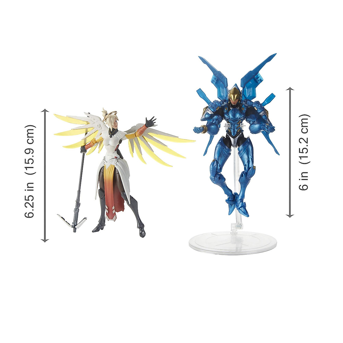 Hasbro Gaming Overwatch Ultimates Series Pharah and Mercy Dual Pack 6-Inch-Scale Collectible Action Figures with Accessories – Blizzard Video Game Characters