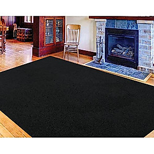 Bright House Solid Color Area Rug Black - 2' x 3'