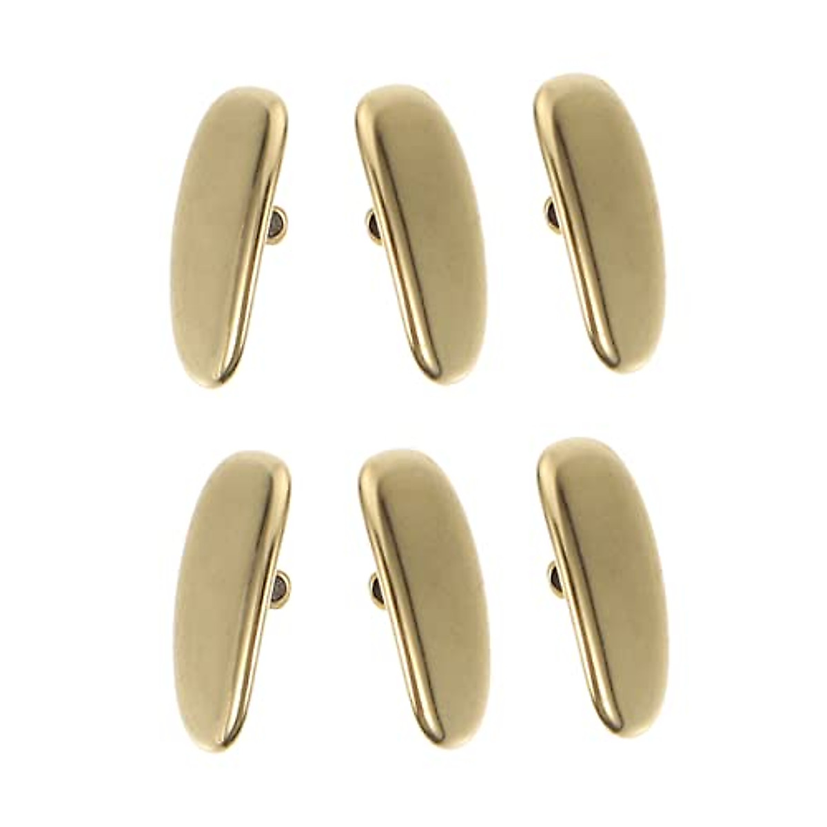 Healeved 6pcs Glasses Pads Fittings Universal Slip Pad Gasket Eyeglass for Accessories Eyeglasses Cushion Replacement Golden Supplies Kits and Nose Metal Anti- Re Sunglasses Support