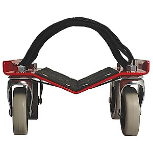 Extreme Max 5800.0228 V-Slides Snowmobile Dolly System - Steel, Red