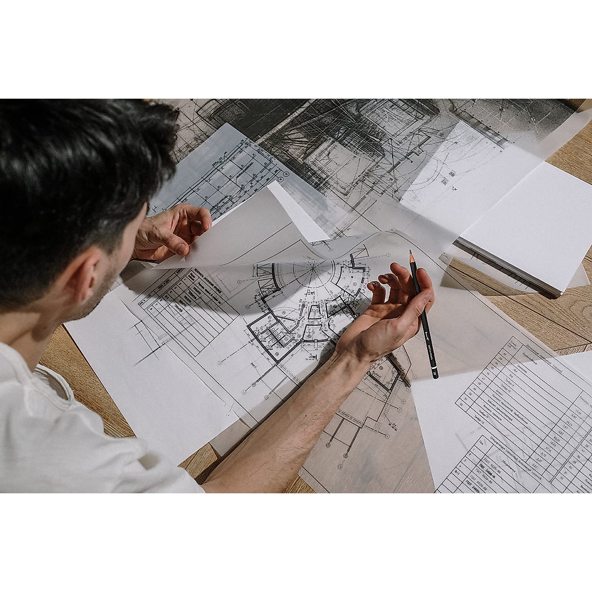 Brusarth Sketch Pencils for Drawing Set - 12 Pieces Drawing Sketching Pencil (14B - 4H), Graphite Pencils for Drawing, Sketching, Shading, Artist Pencils for Beginners & Pro Artists