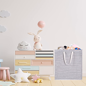 PFFVRP 100L Freestanding Laundry Hamper Collapsible Extra Large Laundry Basket with Easy Carry Extended Handles for Clothes, Dirty Clothes Hamper (Grey)