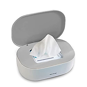 AnyCar Wipes Holder, Household Large Capacity Sealing Tissue Storage Holder, Wall Mount Wipes Mask Storage Box, Desktop Wall Storage Box with Lid (Grey)