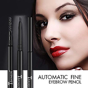 1.5mm ultra-fine eyebrow pencil automatic rotation eyebrow pencil,durable, sweat-proof and not easy to take off make-up, five colors available(02#Gray)