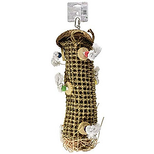 Penn-Plax Natural Weave Kabob Bird Perch Toy, 18-inch