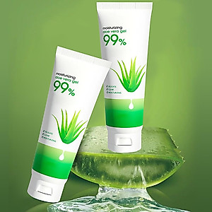 Mroobest Aloe Vera Gel, Aloe Gel 100 Percent Pure Plant, Deeply Hydrating ＆ Repairing, Sunburn ＆ Eczema Relief, Acne, Small Cuts, Suitable for Face, Body