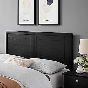 Modway MOD-6221-BLK Archie Full Wood Headboard, Black