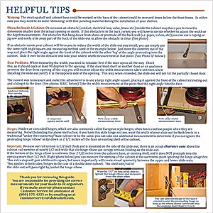 Slide-A-Shelf Made-to-Fit Slide-Out Shelf: Poplar Wood Front with Full Extension Rail