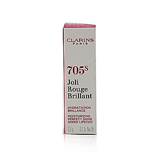 Clarins Joli Rouge Brillant Lipstick | Shiny, Sheer Finish | Intense, Long-Lasting Color | Moisturizing | Hydrates Lips | Mango Oil and Marsh Samphire Extract Deliver Skincare Benefits | 0.1 Ounces