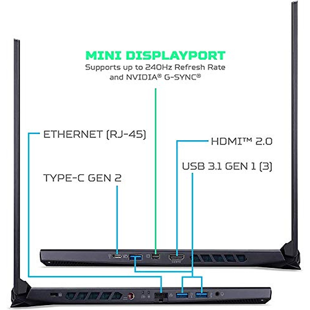 Acer Predator Helios 300 Gaming Laptop, Intel Core i7-9750H, GeForce RTX 2060, 15.6" Full HD 144Hz Display, 3ms Response Time, 16GB DDR4, 512GB PCIe NVMe SSD, RGB Backlit Keyboard, PH315-52-75DE,Black
