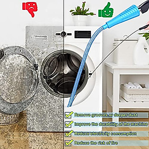 Sealegend Dryer Vent Cleaner Kit Vacuum Attachment Bendable Dryer Lint Remover with Guide Wire Dryer Lint Screen Cleaning Hose