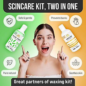 Bella Verde Pre and Post Waxing Care - Home Kit for Women and Men - Pack of 2 Pre & Post Wax Spray - Care for Brazilian Body Legs Eyebrows Face Lips Armpits