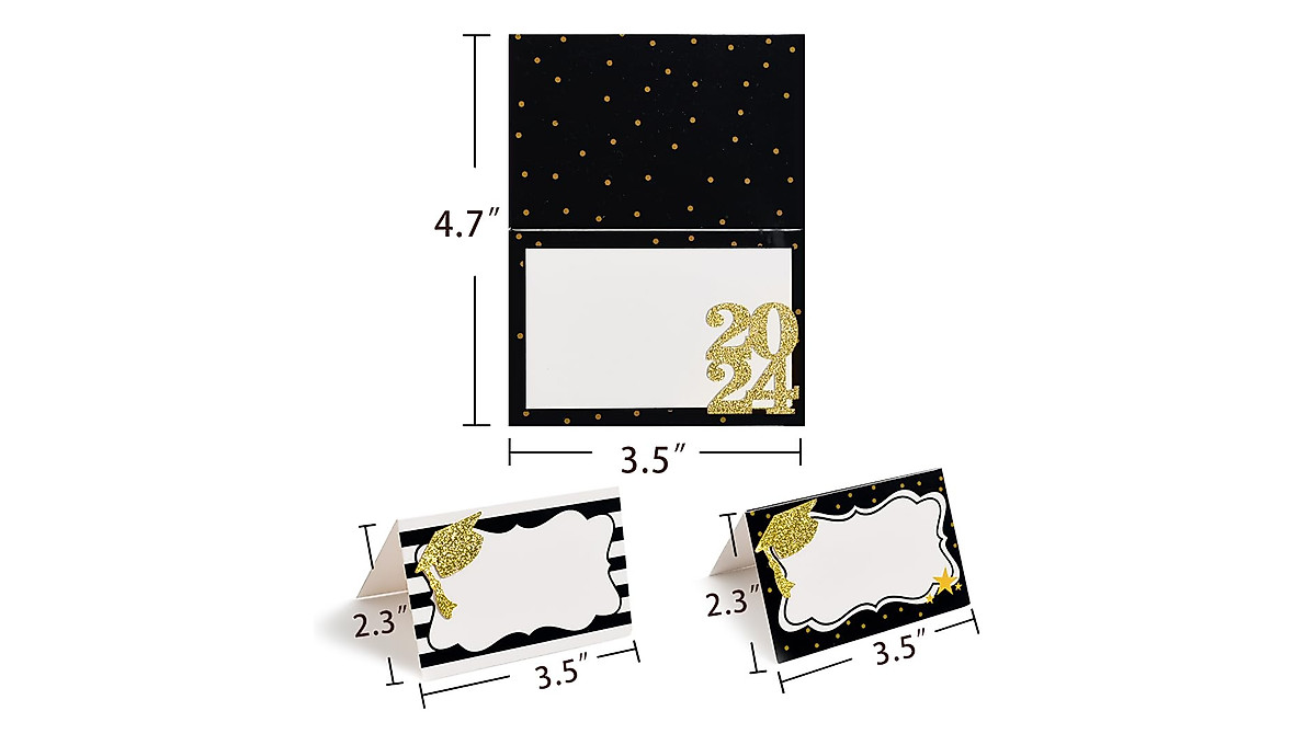 24pcs Graduation Place Cards for Memorable Celebrations