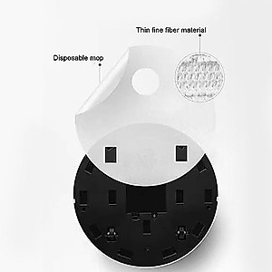 BARASH Household Robotic Vacuums, Robotic Vacuum Cleaner, Wet Sweeping Cleaner Robotic Vacuum, Mopping Robot, Mini Floor Vacuum Robot, Marble Tile Sweeper for Daily Home Cleaning, Bathroom, Bedroom