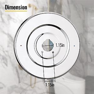 Chateau Collection Escutcheon Replacement for Moen 16090, for One-Handle Tub and Shower Faucets, Chrome