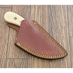 Poshland Custom Handmade Damascus Steel Knife, Bone Collector - Beautiful knife (BC-1093)