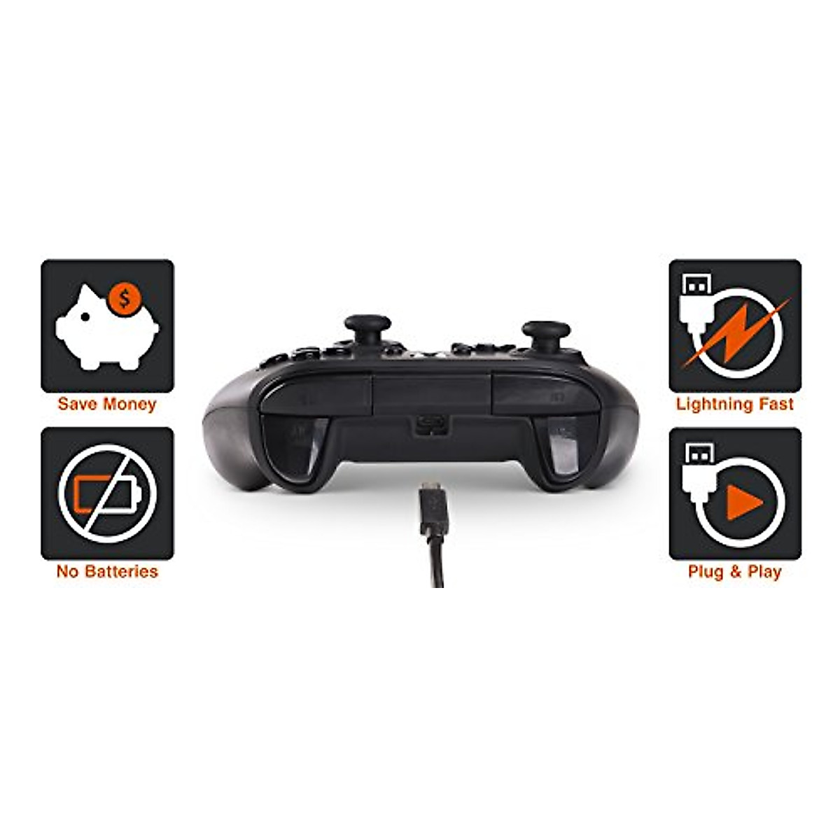 PowerA Enhanced Wired Controller for Xbox One - Black