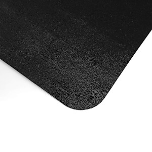 Advantagemat Black Vinyl Rectangular Chair Mat for Carpets - 48" x 60"