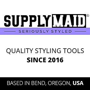 SupplyMaid Waterproof Hair Stylist Apron with 5 Pockets - Bleach-proof Half Waist Apron for Salons, Cosmetology, & Groomers