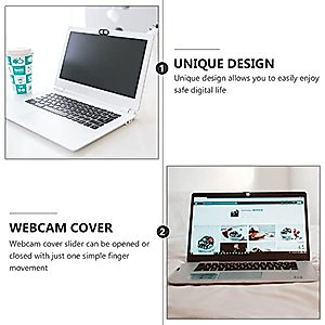 SOLUSTRE Tableta 6pcs Thin Tablet Office Privacy Laptop Lovely Smartphone Computer for Animal Sticker Web Camera Anti Ultra Slide Kitten Pattern Blocker Slider Lens Cartoon Cat Camera Slider