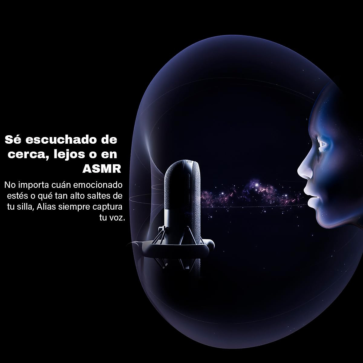 SteelSeries Alias USB Mic for PC — 3x Bigger Capsule for Gaming, Streaming and Podcasting — Sonar for Streamers Audio Software — AI Noise Cancelling — LED (Renewed)