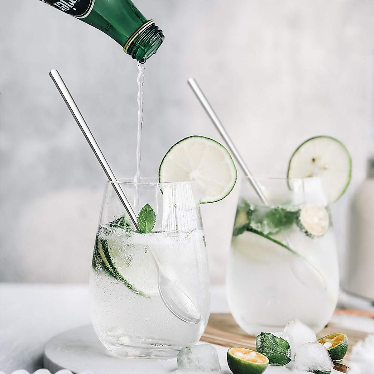 Long Handle Spoon, Coffee Stirrers, 9-inch Ice Tea Spoon, AOOSY Premium 18/10 Stainless Steel Iced Teaspoon for Mothers Milks Tea Mixing Cocktail Stirring Coffee Milkshake Cold Drink, Set of 6