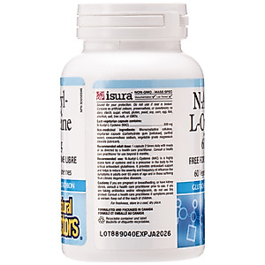 Natural Factors N-Acetyl-L-Cysteine 600 mg, 60 Capsules
