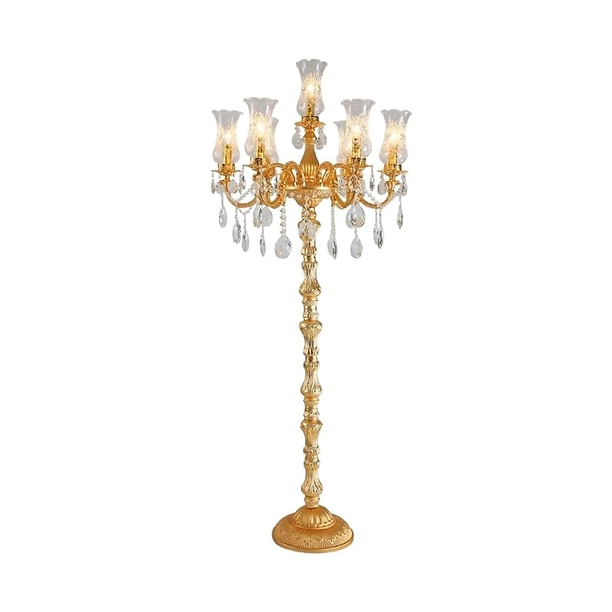 AQUETI Floor Light Standing Lamp Floor Lamp Glass Lampshade Standing Floor Light for Living Room Floor Lamp Lustre Floor Lamp Standing Light