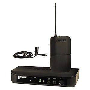 Shure BLX14/CVL UHF Wireless Microphone System - Perfect for Interviews, Presentations, Theater - 14-Hour Battery Life, 300 ft Range | includes CVL Lavalier Mic, Single Channel Receiver | J11 Band