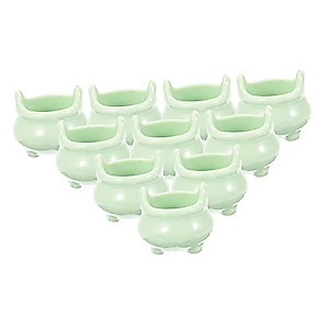 Abaodam 36 pcs Witch Boiler Candy Toys Halloween Toys miniture Decoration Witch Pot Witch Cauldron Pot Mini Halloween Candy Pail Plastic Miniature Ornaments Miniature Things Stove Toys