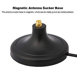 Wi-Fi Antenna Base, HUACAM HCM35N Wi-Fi Antenna Magnetic Stand Base RP SMA Male to Female Connector with 10 ft Extension Cable