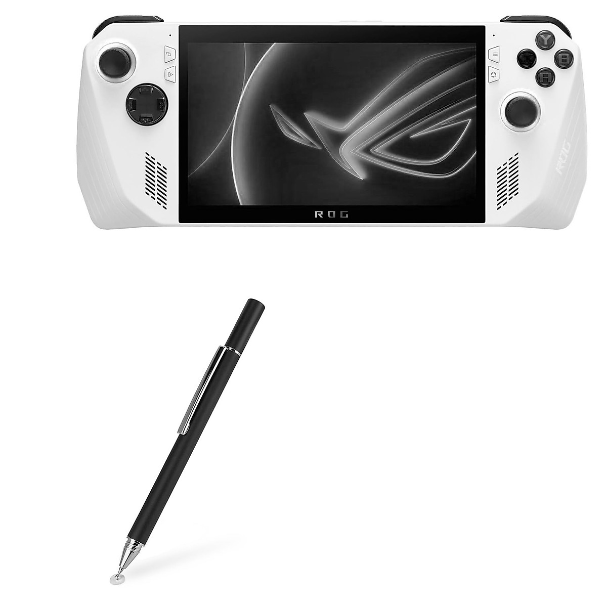BoxWave Stylus Pen Compatible with ASUS ROG Ally Z1 Extreme - FineTouch Capacitive Stylus, Super Precise Stylus Pen for ASUS ROG Ally Z1 Extreme - Jet Black