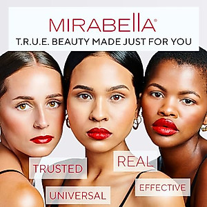 Mirabella Skin Tint Creme Liquid Foundation, Oil-Free Mineral Foundation with Medium Coverage Delivers Age-Defying Benefits and Hydration with Hyaluronic Acid, Squalane, & Allantoin