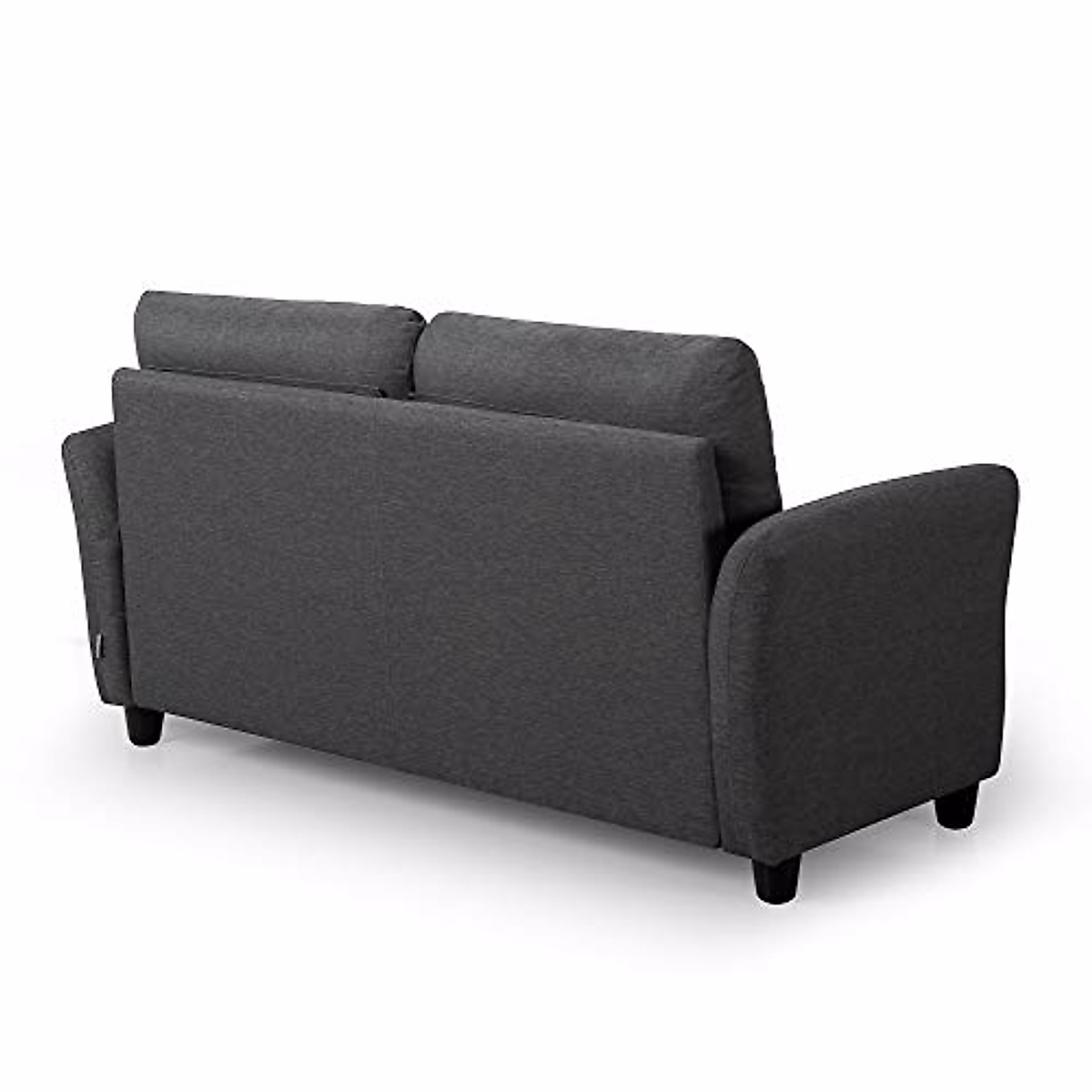 ZINUS Ricardo Loveseat Sofa / Tufted Cushions / Easy, Tool-Free Assembly, Dark Grey