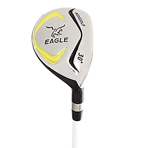 Junior Eagle Graphite Golf Clubs Set for Boys & Girls 9-12yrs: wDriver, Utility Club, Mid &, Short Irons, Putter and Two Head Covers