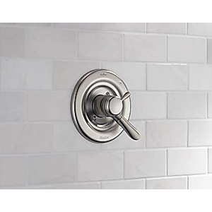 Delta Faucet Lahara 17 Series Dual-Function Shower Handle Valve Trim Kit, Stainless T17038-SS (Valve Not Included)