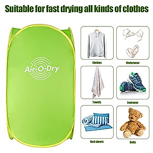 Portable Dryer for Apartments, 800W Portable Dryer for Clothes Mini Dryer Machine for Travel Home Laundry