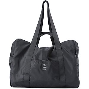 VanFn Foldable Travel Duffel Bag, Sports Duffels Gym Bag, Rainproof Nylon Totes, Sports Shoulder Handbag, Lightweight Duffle Bags For Women & Men, Outdoor Weekend Bag, P.Travel Series (Black)