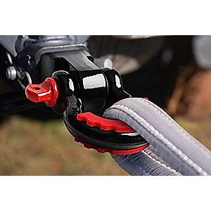 Shackle Hitch Receiver 2 inch, 41918 Lbs Break Strength Never Rust Receiver Shackle Bracket Heavy Duty and Solid with 3/4'' D Ring Shackle, Towing Accessories Compatible with Trucks Jeeps