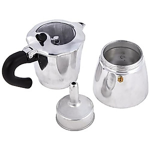 KitchenCraft World of Flavours Stovetop Espresso Maker, Metal, 6 Cup (300 ml)