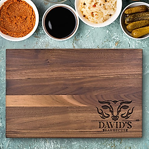 USA Made Personalized Cutting Board - Fathers Day, Birthday, Anniversary - Customized Gifts for Men, BBQ, Grill Accessories - Dad, Husband, Brother, Boyfriend, Papa - Custom Unique Mens Gifts for Him