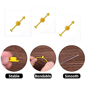 Lohoee 20Pcs Transparent Spinners Math Game Spinner with Rotating Arrow for Party Games and Teaching Using