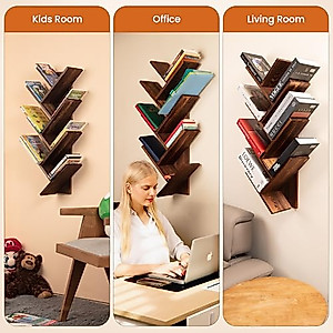 FreshDecor Tree Bookshelf 7-Tier (Brown), FD1011