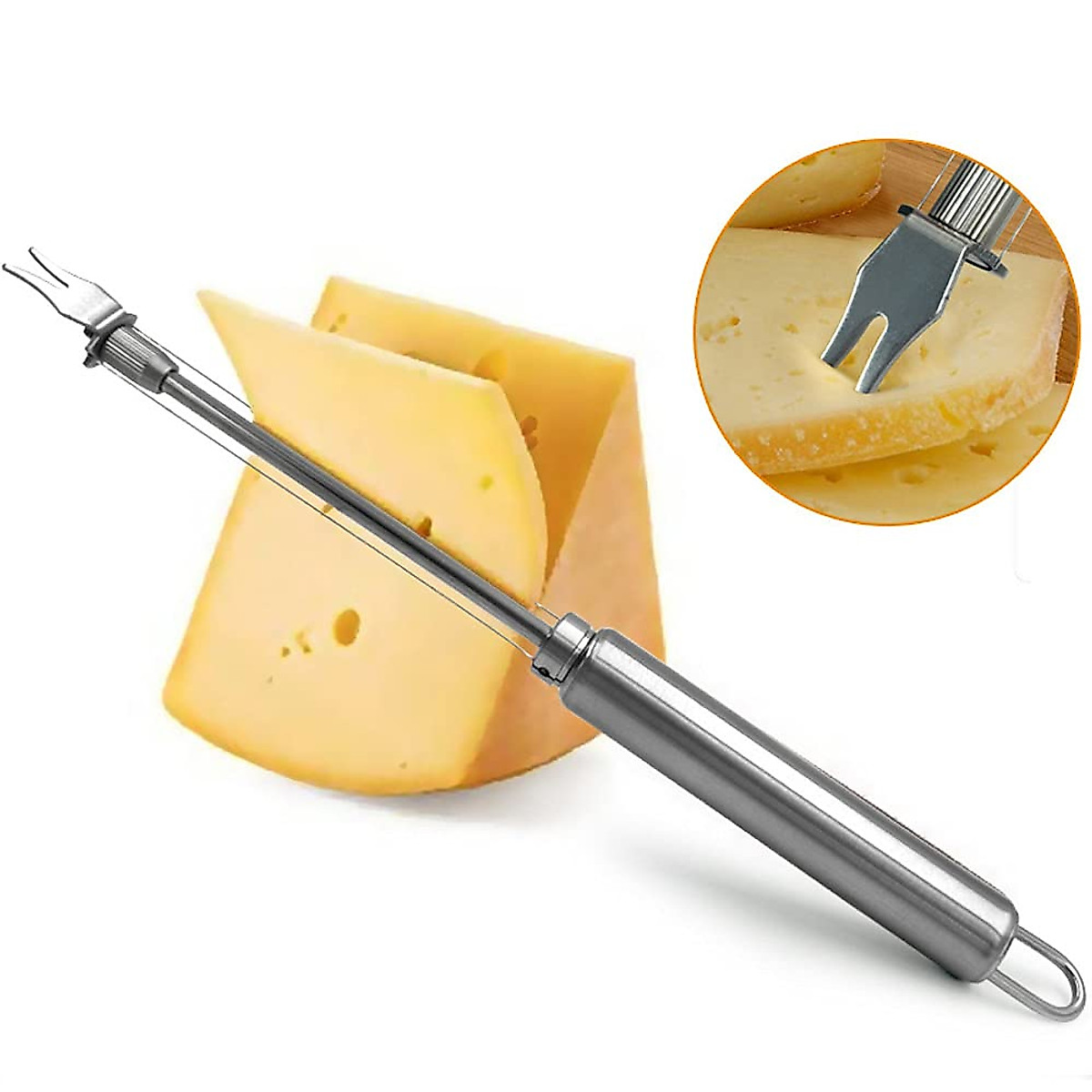 Cheese Cutter Linear Stainless Steel Butter Cheese Slicer for Cutting Soft, Semi-hard and Hard Cheese Kitchen Cooking Tools