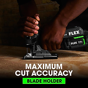 FLEX 24V Brushless Cordless Orbital Variable Speed Barrel Grip Jig Saw Tool Only, Battery and Charger Not Included - FX2221-Z