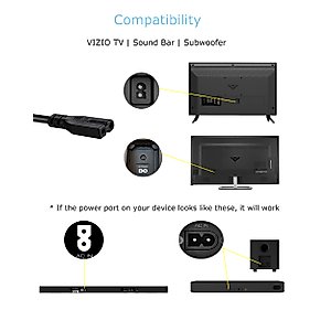 Parthcksi AC Power Cord Cable Plug Compatible with Bose Powered Acoustimass Module 3 9 25 6 Speaker System