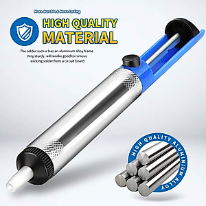 Teenitor Solder Sucker Desoldering Vacuum Pump Solder Removal Tool 3pcs/Pack Desoldering Pump Soldering Sucker Tool